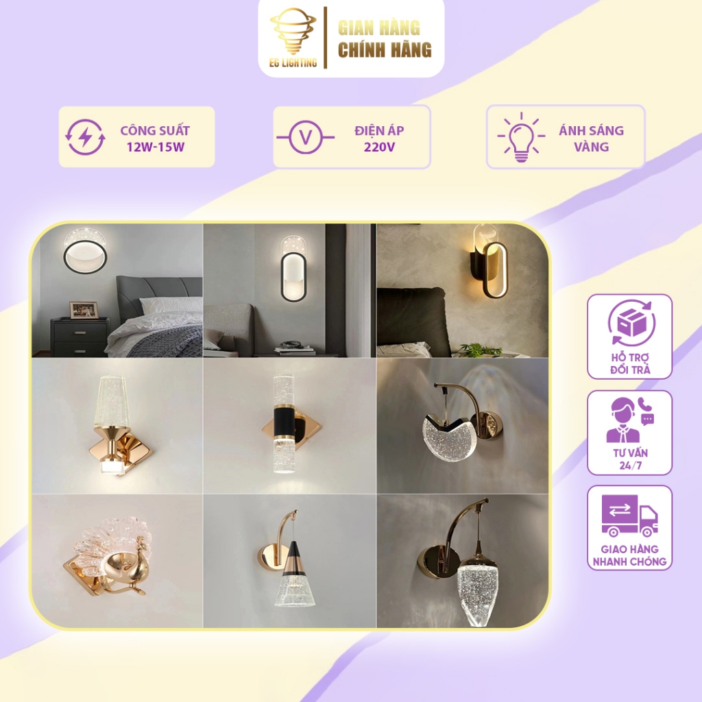 Đèn Tường EG Lighting Decor DT-JLA20-21-22-23-24-25-26 - Phong Cách Bắc ...