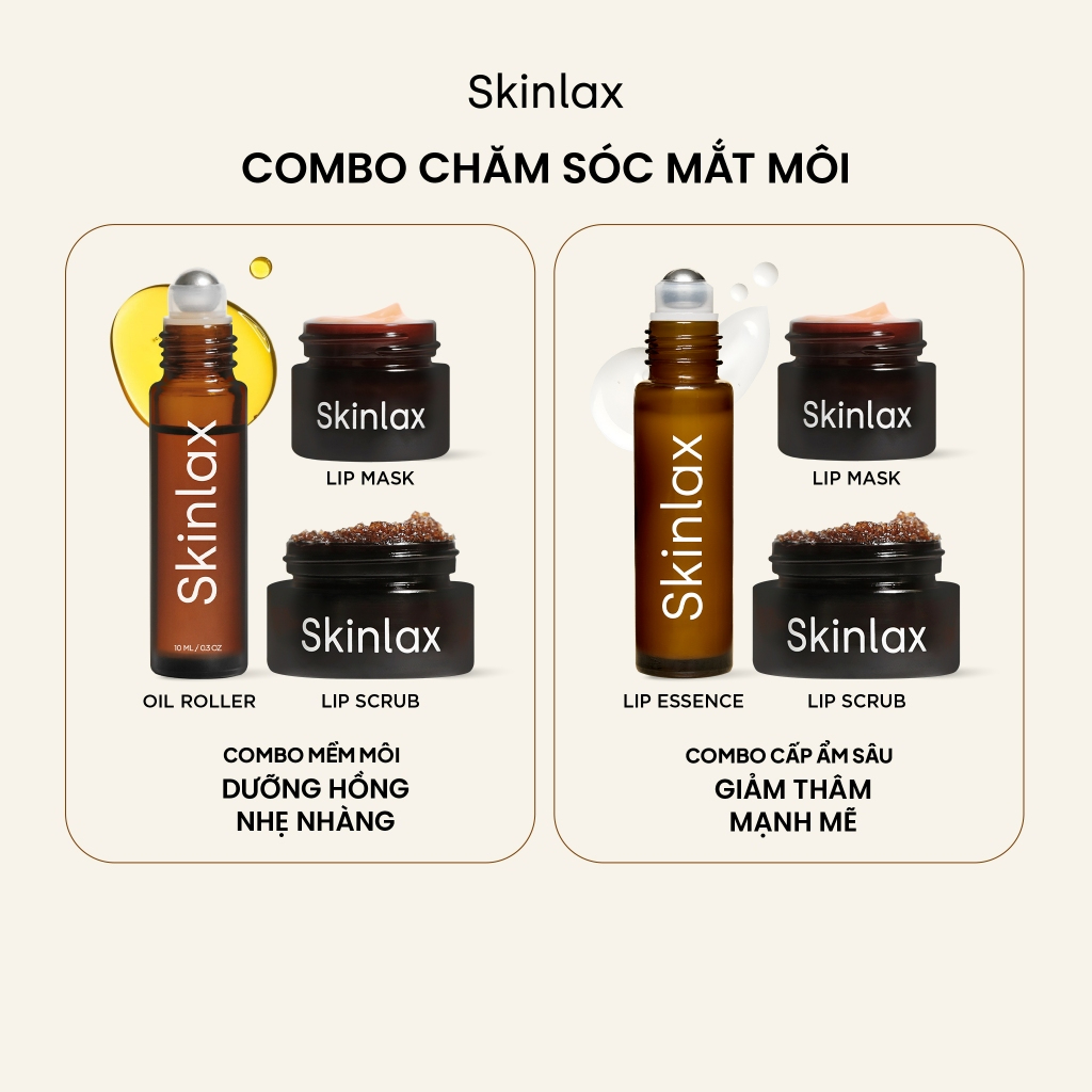 Combo Dưỡng Mắt, Giảm Thâm, Dưỡng Hồng Môi SKINLAX | Shopee Việt Nam