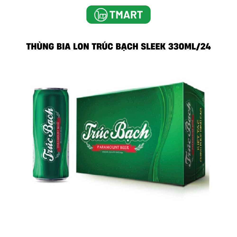 Thùng Bia lon Trúc Bạch sleek 330ml/24 | Shopee Việt Nam