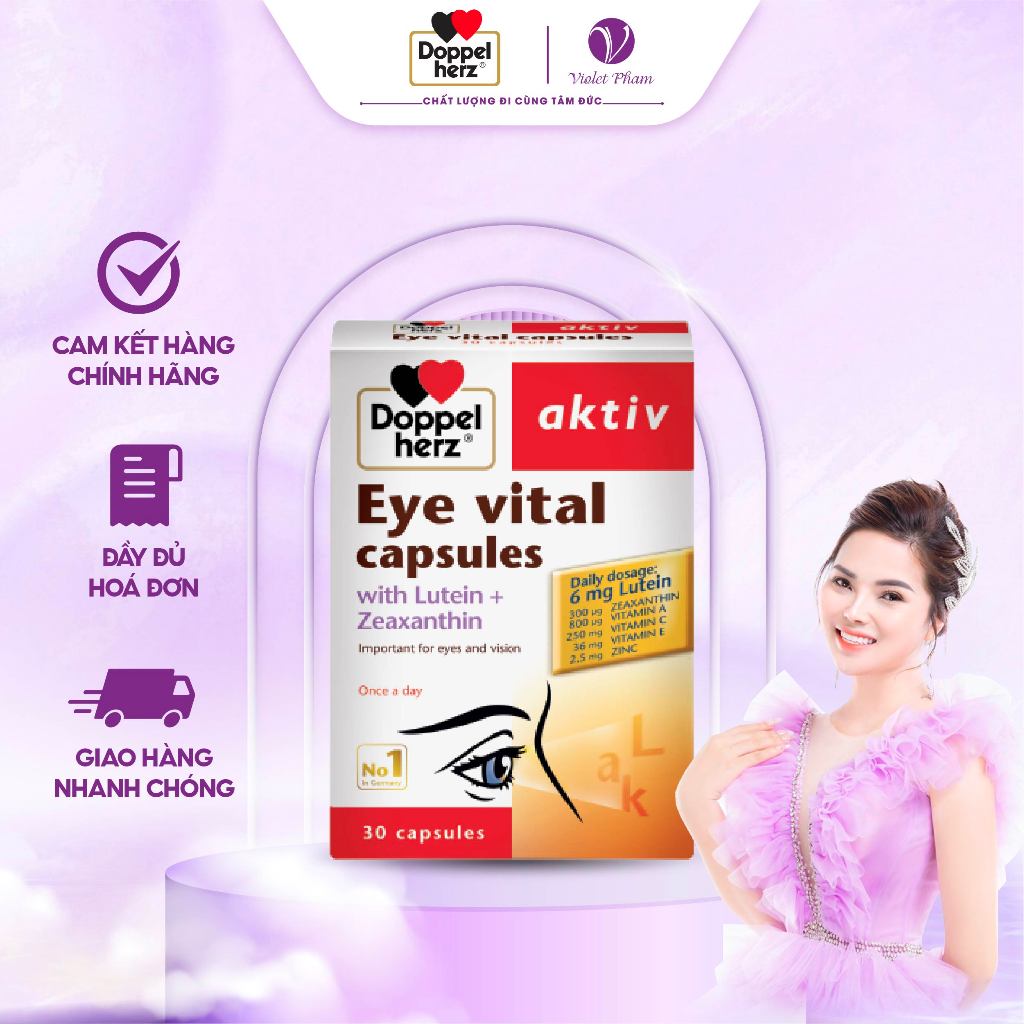 Viên uống chống mỏi mắt, tăng cường thị lực Doppelherz Eye Vital ...