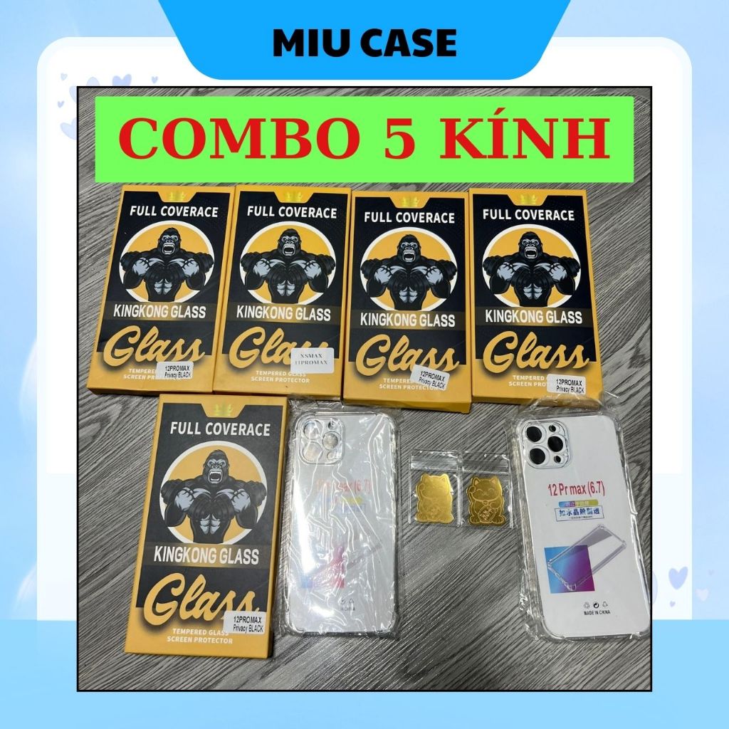 💥FREESHIP💥 ComBo 5 Kính Cường Lực KINGKONG GLASS CHỐNG NHÌN TRỘM ( TẶNG ...