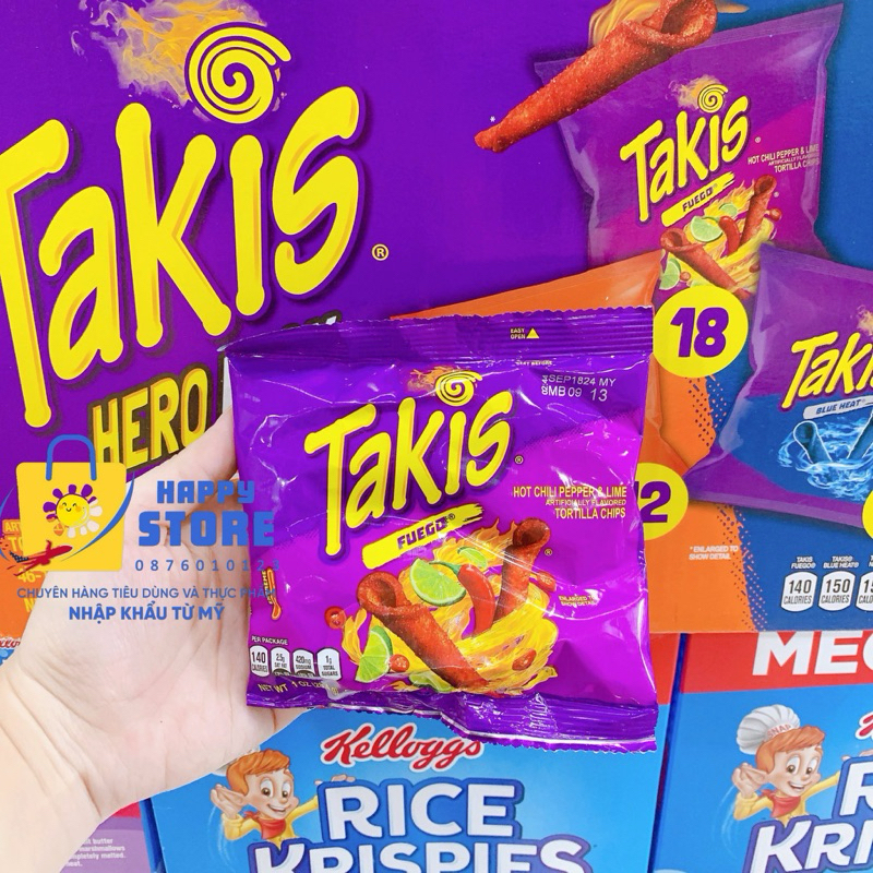 HÀNG NHẬP MỸ - BÁNH SNACK CHIPS TAKIS HERO VARIETY PACK TORTILLA 28.4GR ...