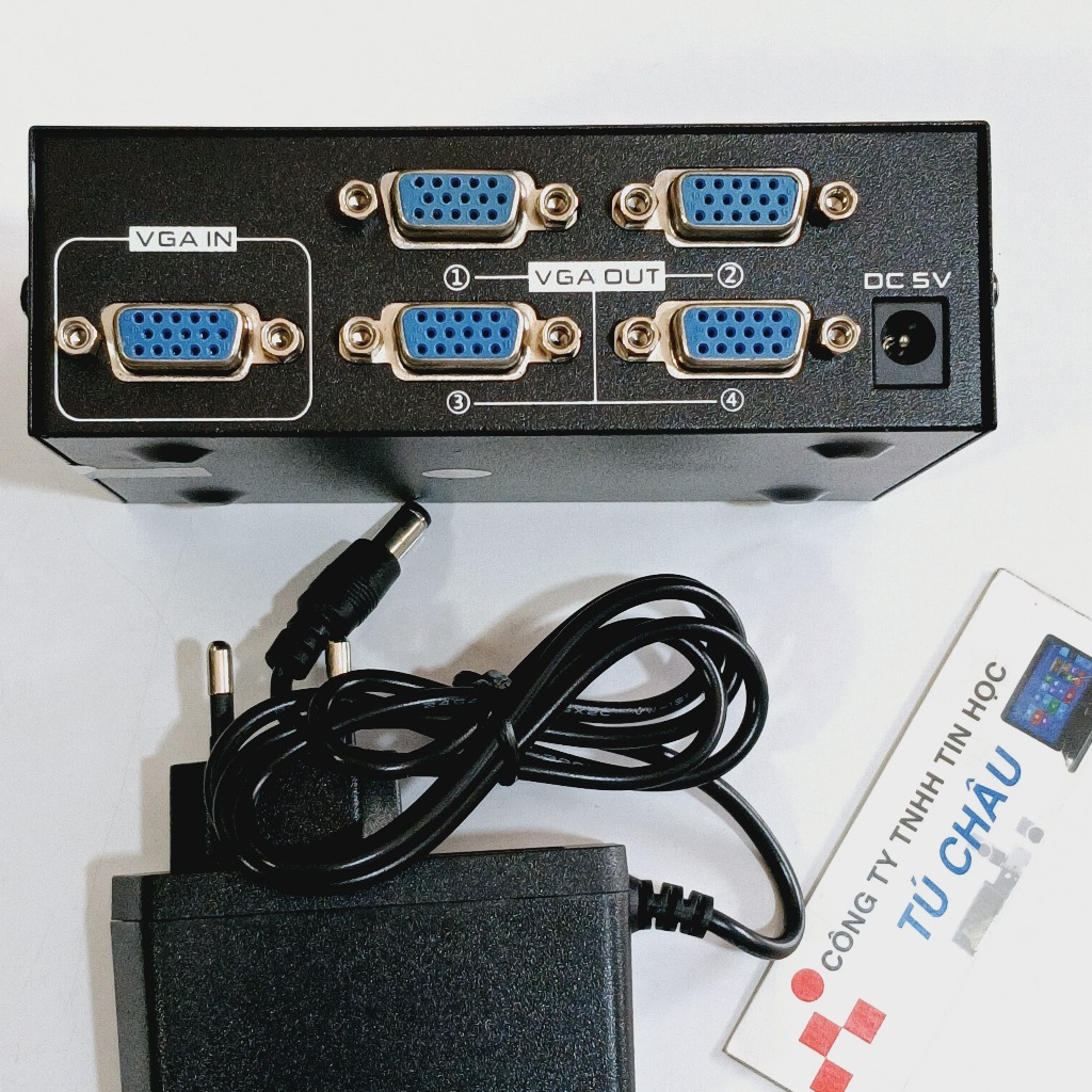 Bộ chia VGA 1 ra 2 / Bộ chia VGA 1 ra 4 (VGA Splitter 200Mhz VGA VIDEO Splitter) | Shopee Việt Nam