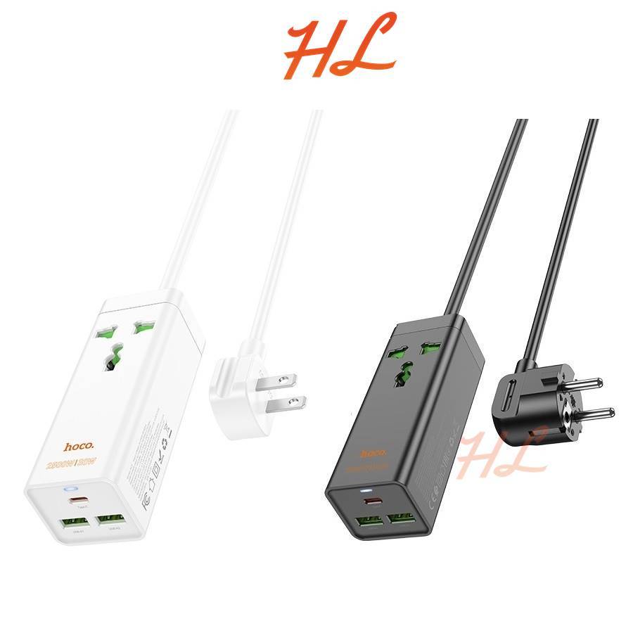 Ổ Cắm Đa Năng Hoco AC9 2500W - 1 AC + 2 USB + 1 Type C - Sạc Nhanh QC3 ...