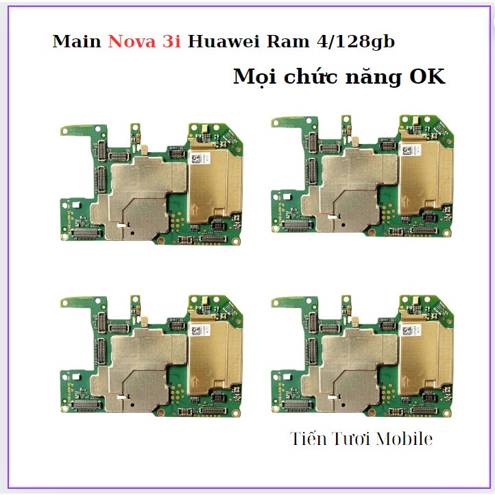 Main Huawei Nova 3i, ram 4/128gb,mọi chức năng full bị mật khẩu màn ...