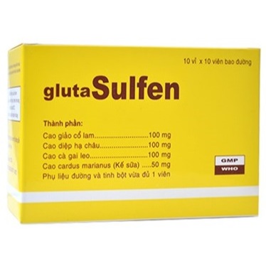 Giải độc gan Glutasulfen Hộp 100 viên - Gluta Sulfen | Shopee Việt Nam