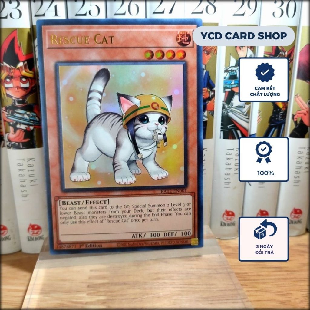 [YCDcardgame] Thẻ Bài Yugioh Chính Hãng Rescue Cat (Alternate Art ...