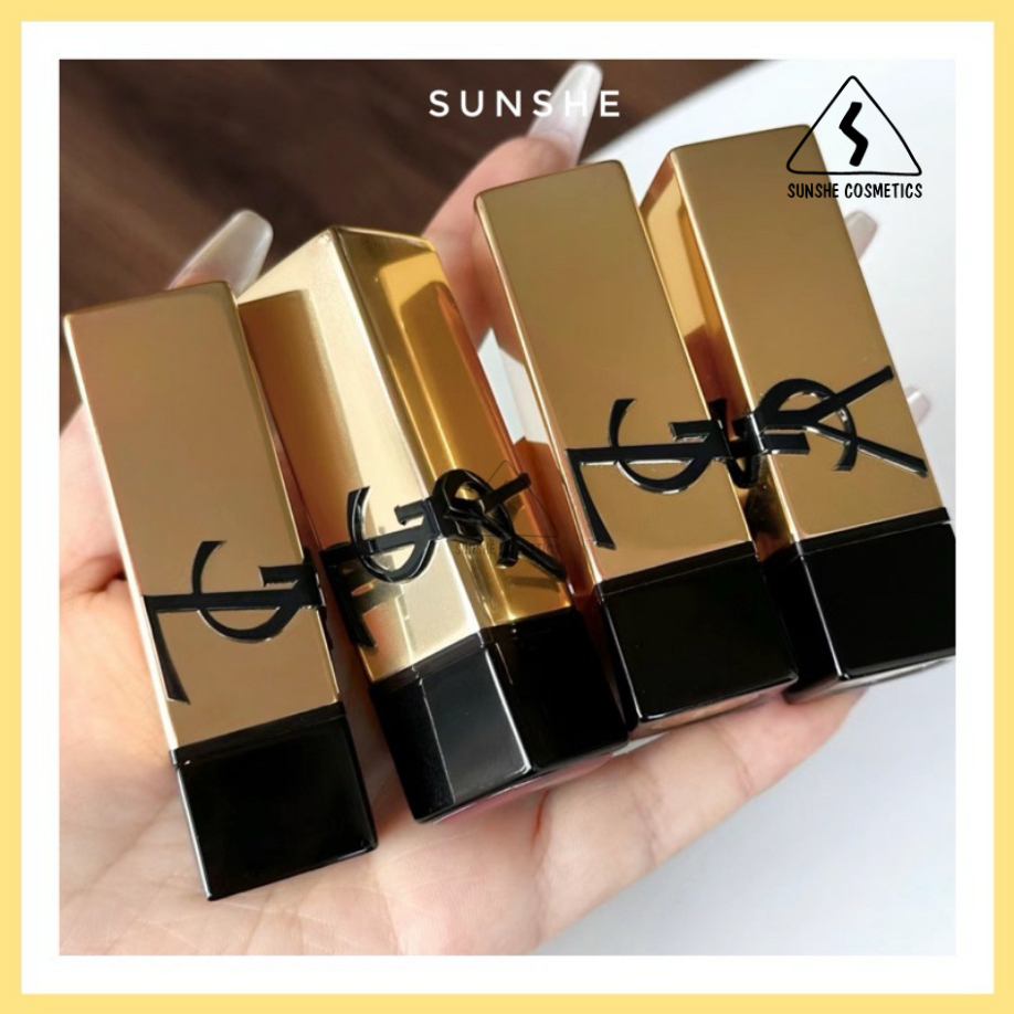 [New 2023] Son màu có dưỡng thuần chay YSL ROUGE PUR COUTURE CARING SATIN LIPSTICK (N1, NM, N8 ...