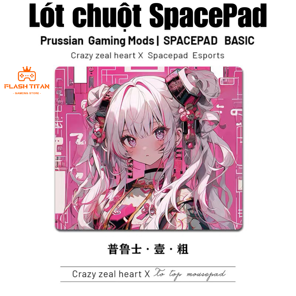 Lót chuột gaming SpacePad Prussian - Pad chuột chơi game chống trượt ...