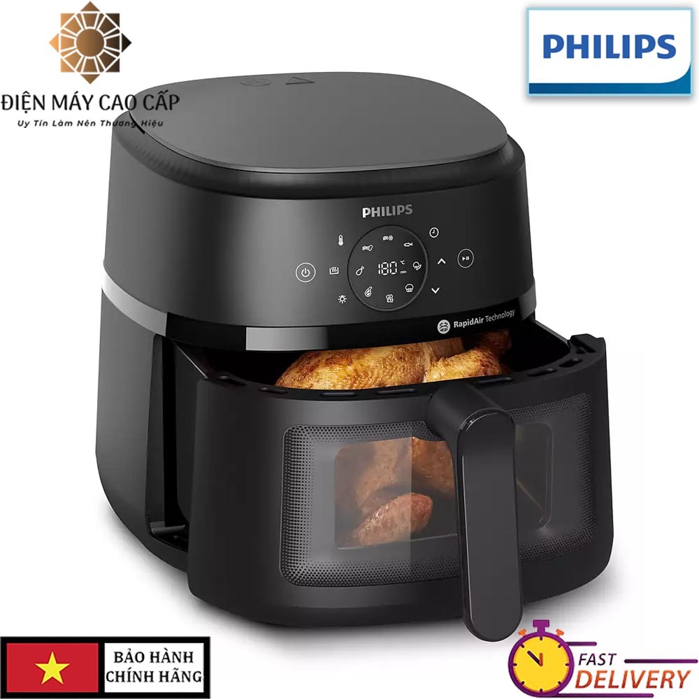 Nồi chiên không dầu điện tử Philips Airfryer NA230/00 NA230 dung tích 6 ...