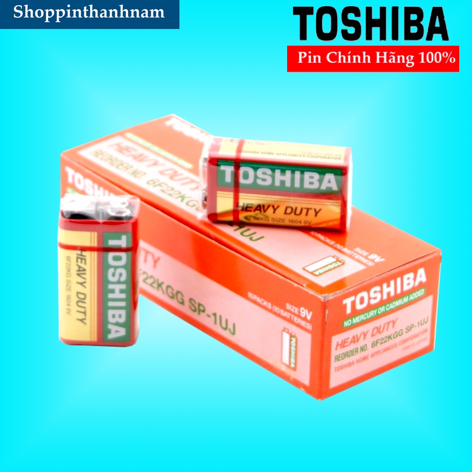 Hộp 10 Viên Pin 9V Toshiba / Panasonic Dung Lượng Cao | Shopee Việt Nam