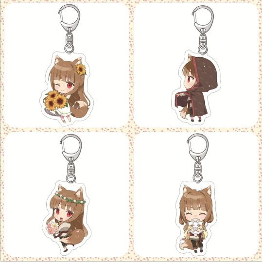 Móc khóa chibi anime Spice and Wolf móc khoá quà lưu niệm, phụ kiện túi ...
