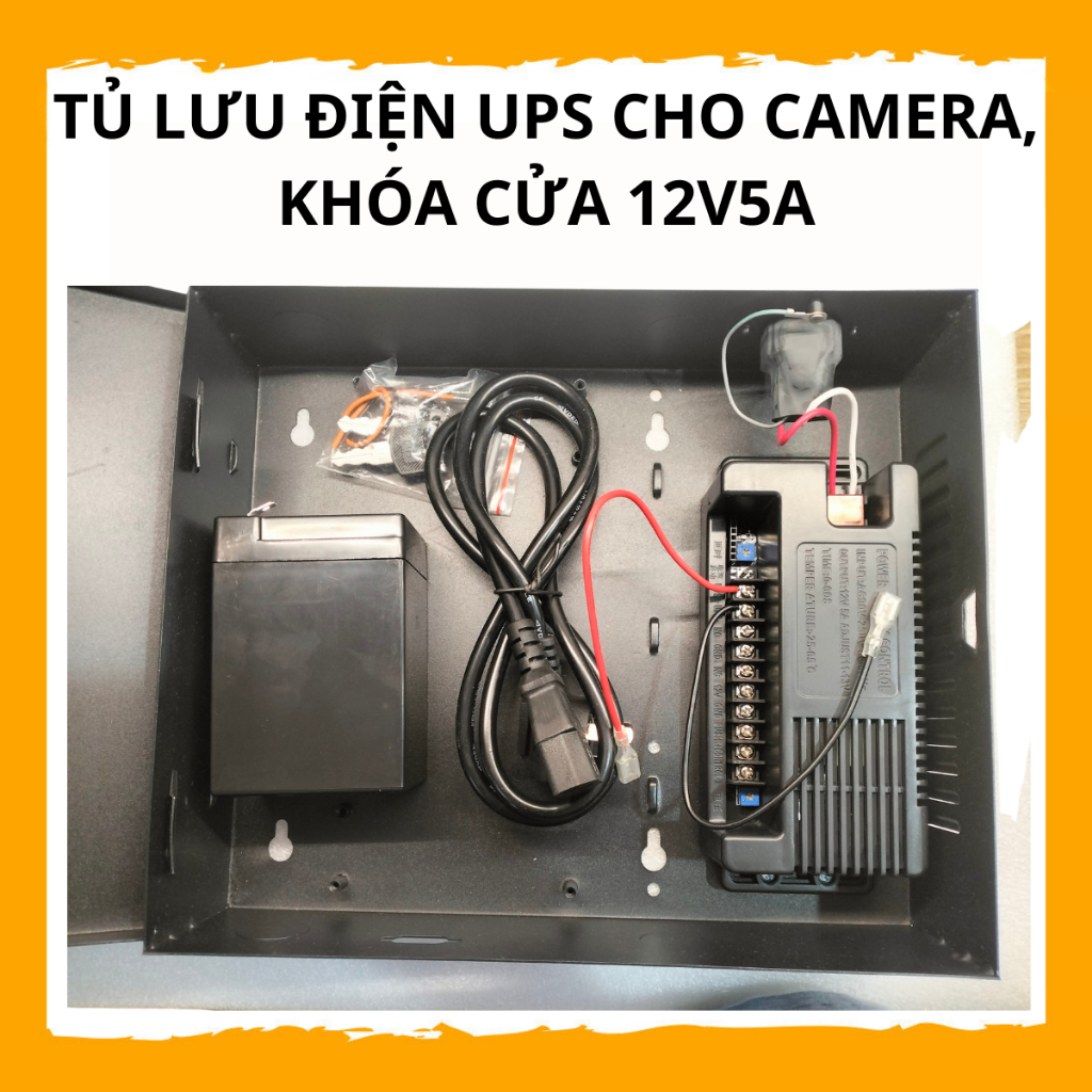 Bộ Lưu Điện UPS 12v5a Cho Camera, Modem Wifi, Kiểm Soát Cửa, Khóa Điện Từ,... Khi Mất Điện ...