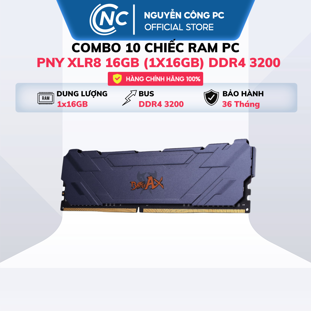 Combo 10 Chiếc Ram Colorful Battle AX 16G 3200 DDR4 (1x16GB) Buss 3200 ...