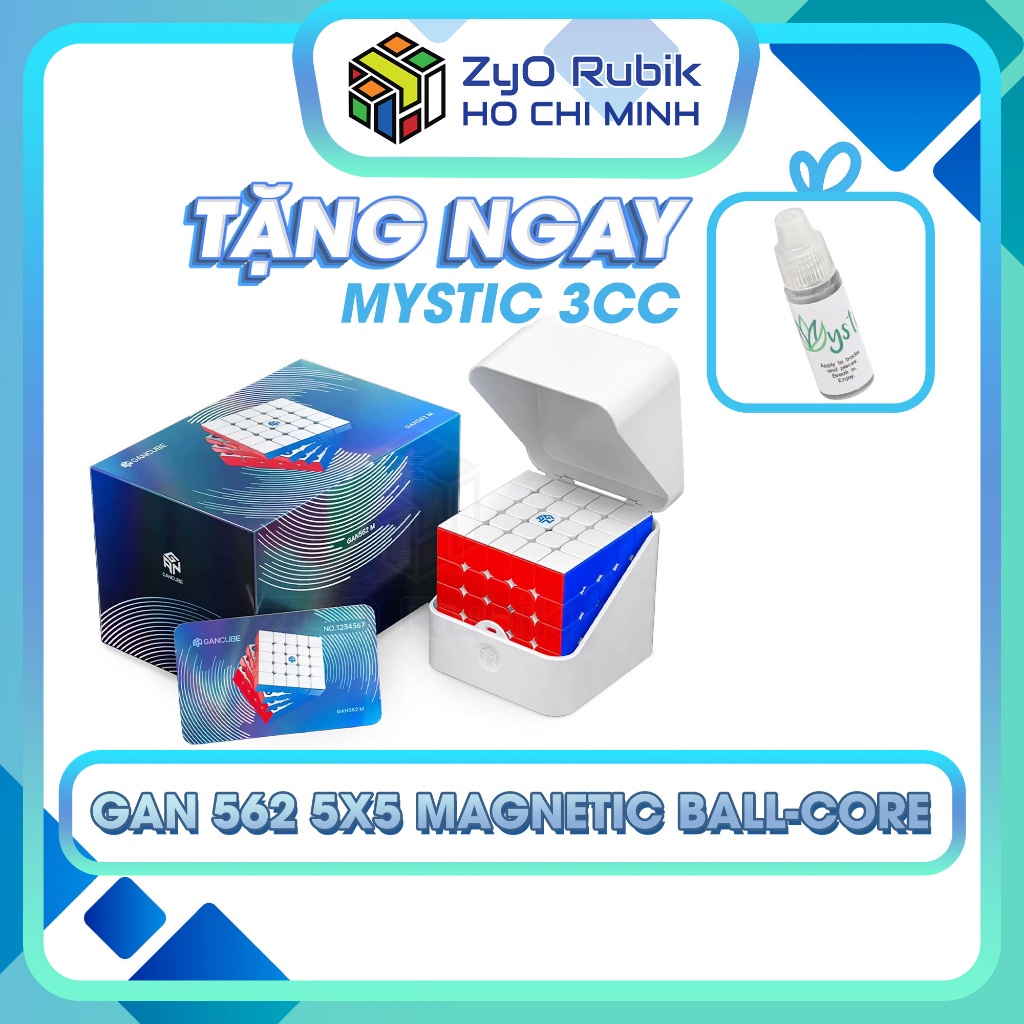 Rubik Gan 562M Magnetic Ballcore Frosted/ UV Coated-Rubic 5x5 Gan Cao ...