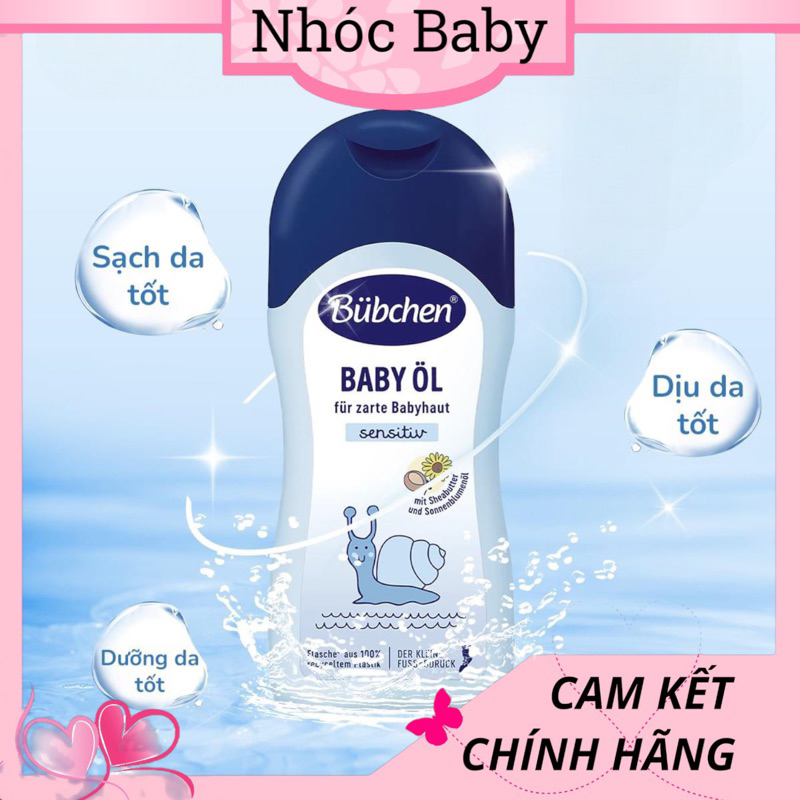 Dầu massage Bubchen Baby Oil cho bé 0m+ 200ml/400ml | Shopee Việt Nam