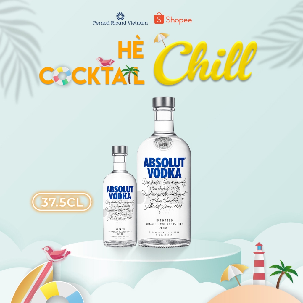Combo Rượu Vodka Absolut Nồng Độ Alc 40.0% 700ml và Vodka Absolut Nồng ...