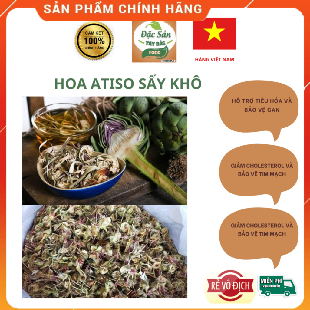 Trà hoa atiso - Trà atiso sấy khô 500gr Giúp mát gan, thanh lọc cơ thể ...