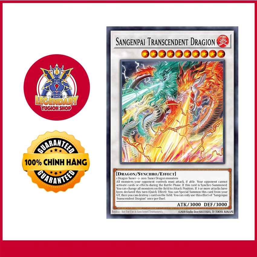 [Thẻ Bài Yugioh Chính Hãng] Sangenpai Transcendent Dragion | Shopee Việt Nam