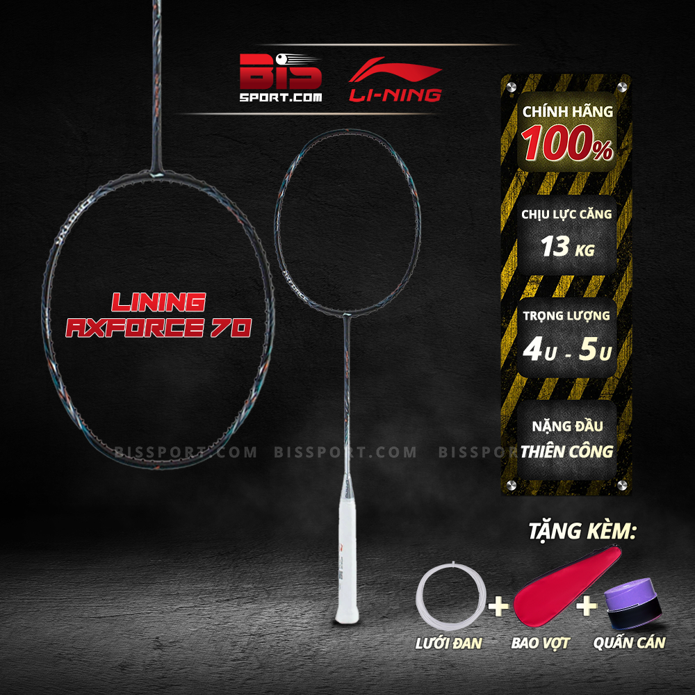 Vợt Cầu Lông Lining Axforce 70 Chính Hãng - Sức Căng 13Kg - Thiết Kế ...