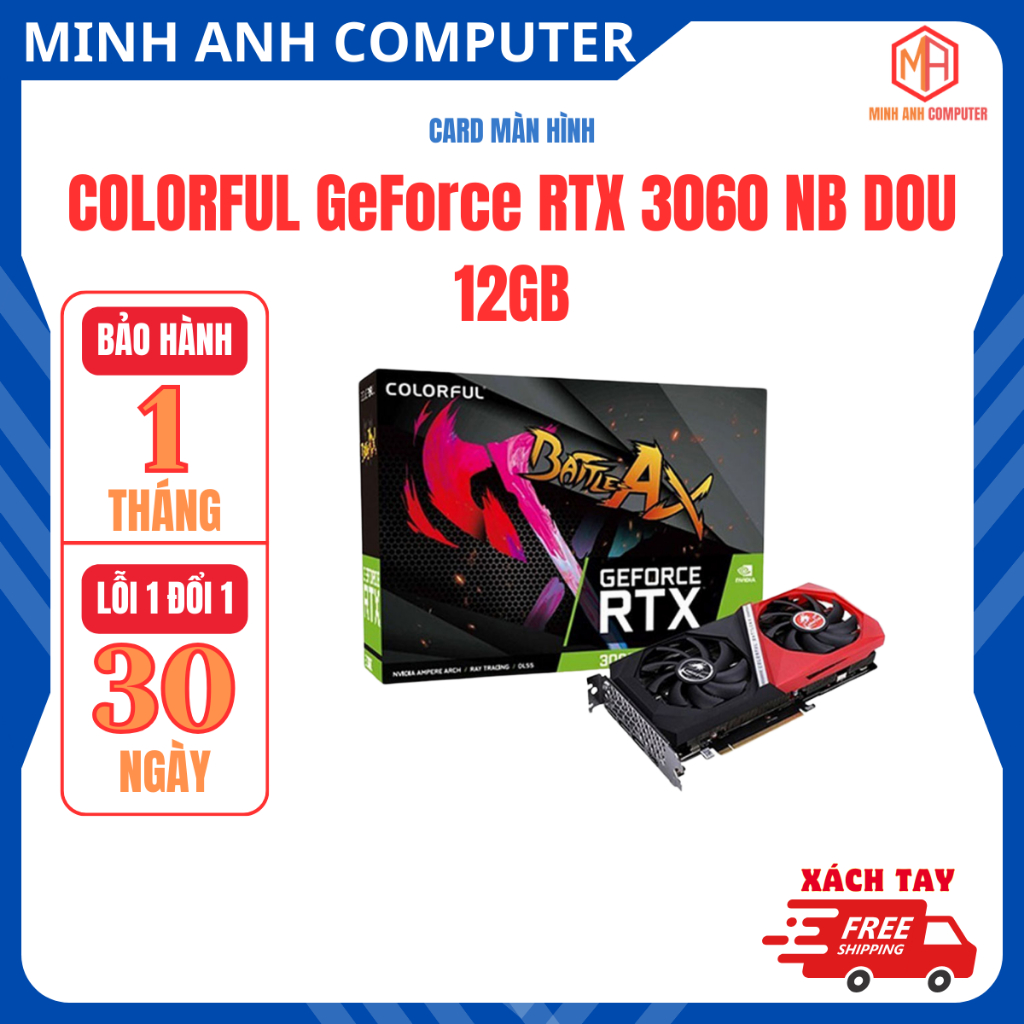 VGA Card màn hình RTX 3060 CLF NB DOU 12GB [2nd] - Bảo hành 1 tháng ...