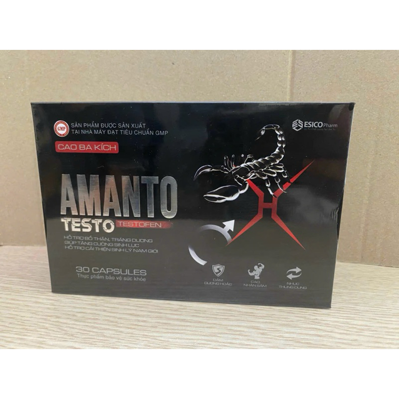 [Mẫu mới nhất 2024] Viên uống AMANTO TESTOFE . Hộp 30 viên. | Shopee ...