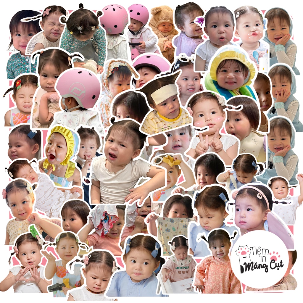 [pamyeuoi] Set 50 Stickers Pam Lớn Cute (Nhân Vật Nổi Tiếng) Nhựa Chống ...