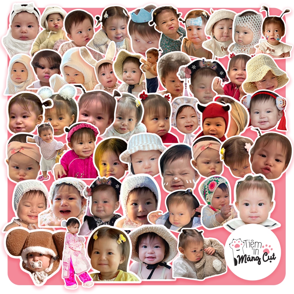 Set 50 Stickers Nhựa Chống Nước 100% Pam Pamyeuoi Series 1 | Shopee ...
