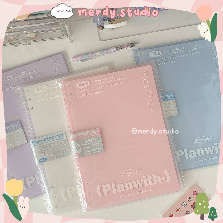 Sổ binder bìa còng B5 PLANWITH kẻ ngang | Shopee Việt Nam