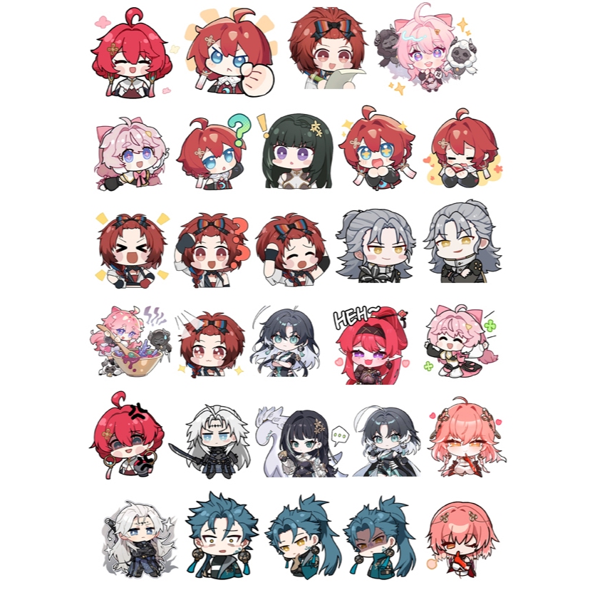 Sticker ảnh dán wuthering waves Aalto baizhi calcharo changli chixia ...