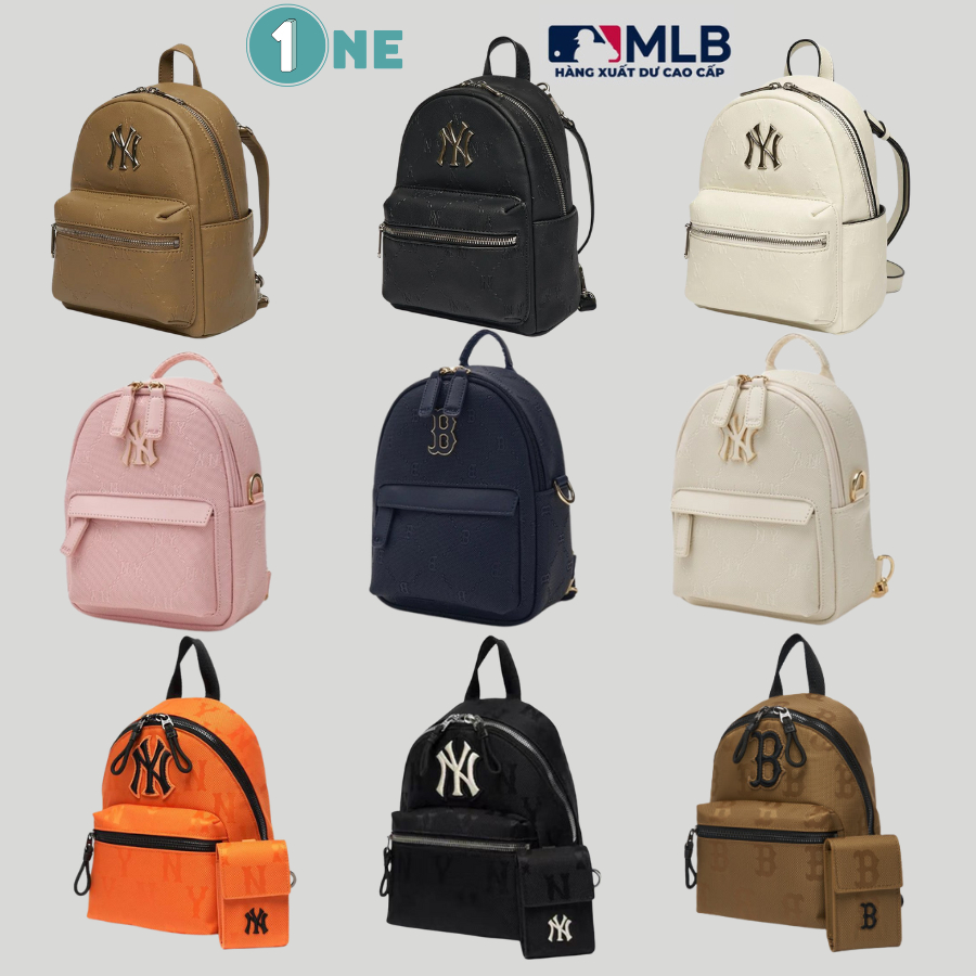 ( Hàng Loại 1 ) Balo Mini MLB NY Monogram Nylon Jacquard Backpack Full ...