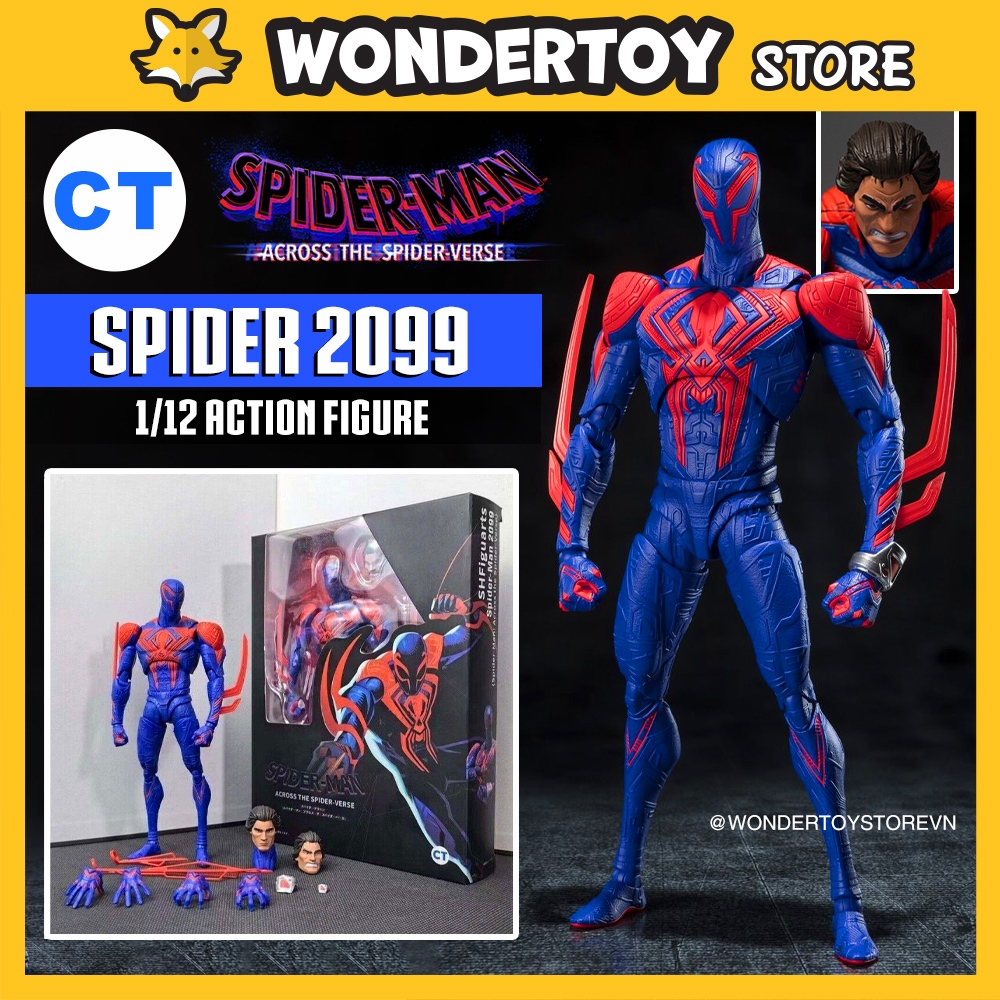 Mô hình CT SHF Spider Man 2099 SpiderMan Across The Spider Verse Người Nhện 1/12 Action Figure ...