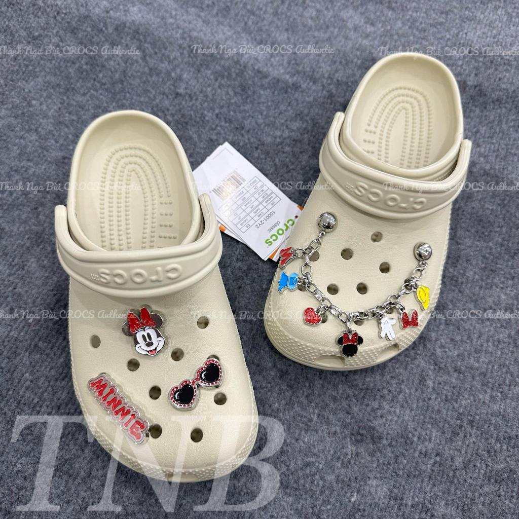 CROCS CHARM_MINNIE ELEVATED 5PCK | Shopee Việt Nam