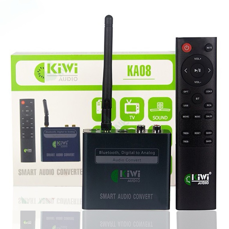 bộ chuyển đổi âm thanh KIWI k08 cao cấp Bluetooth + USB điều khiển mới | Shopee Việt Nam