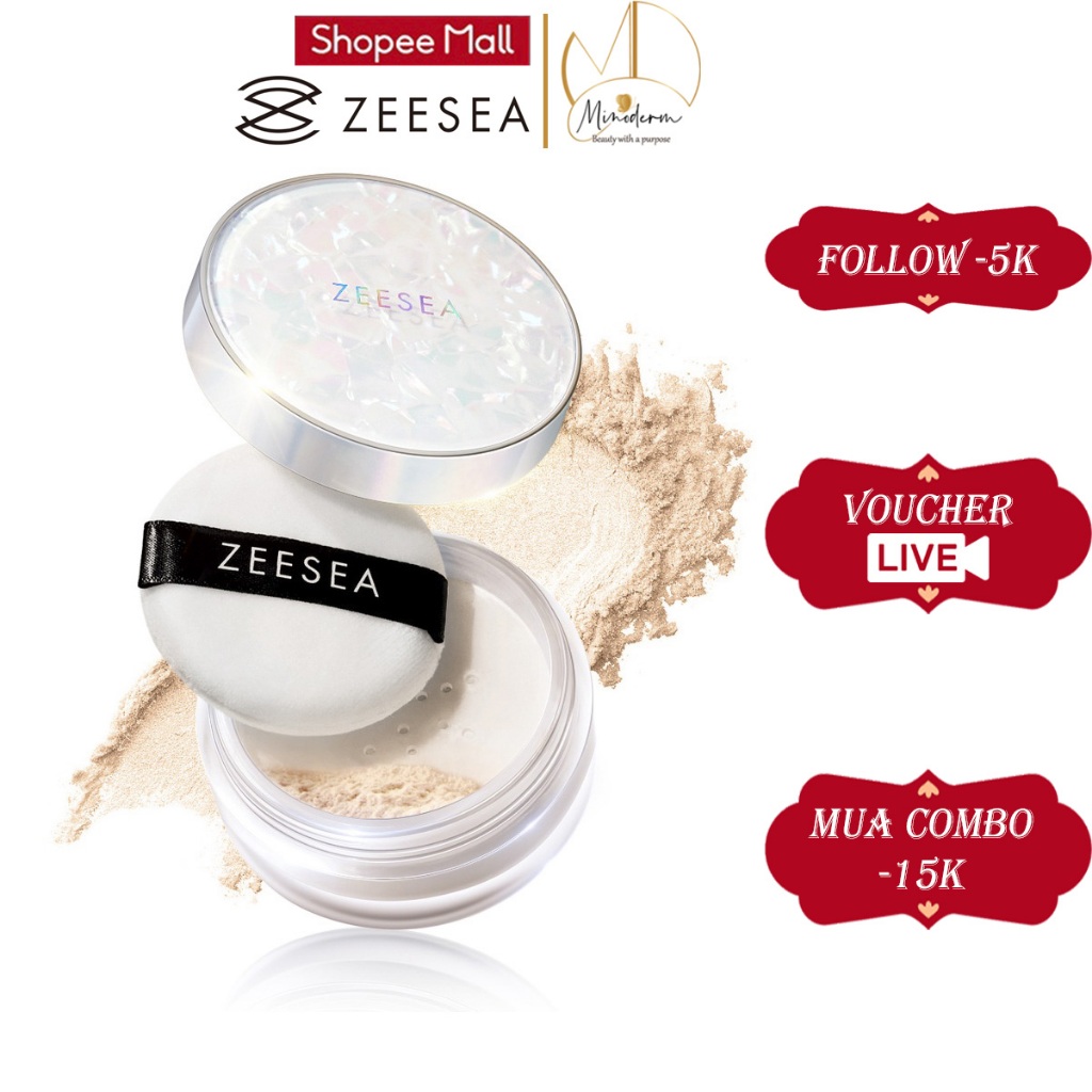Phấn phủ ZEESEA kiềm dầu chống thấm nước lâu trôi mềm mịn nhẹ nhàng 5/15g | Shopee Việt Nam