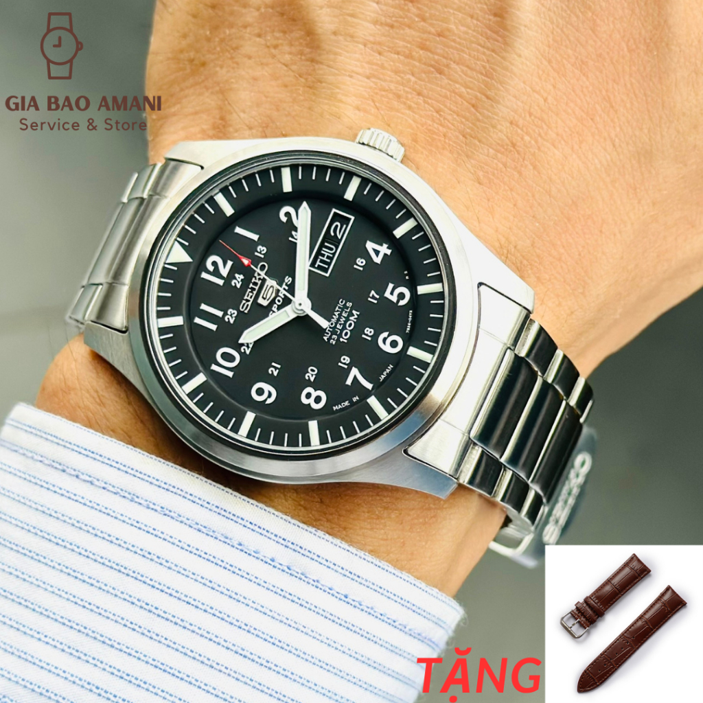 Đồng Hồ Nam SEIKO 5 Automatic SNZG13J1 Chính Hãng Tặng Dây Da Cao Cấp ...