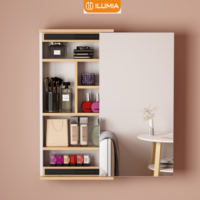 Gương cánh trượt, tủ gương treo tường thông minh decor phòng kiểu Hàn ...