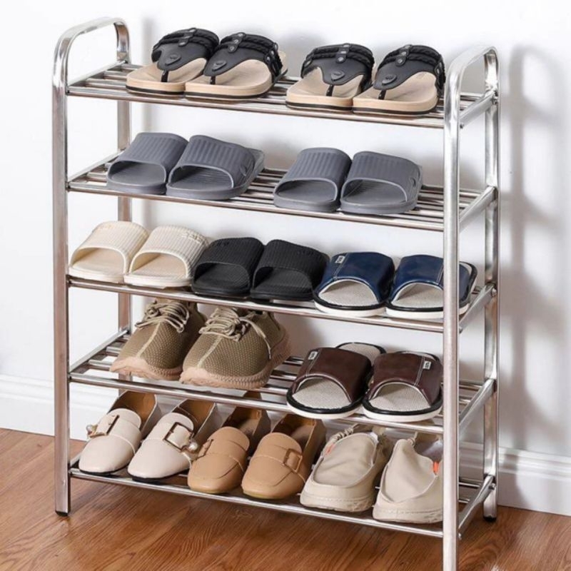 Kệ giày inox 304 kệ để giày dép 3-4-5 tầng cao cấp. Giá để đồ nhiều ...