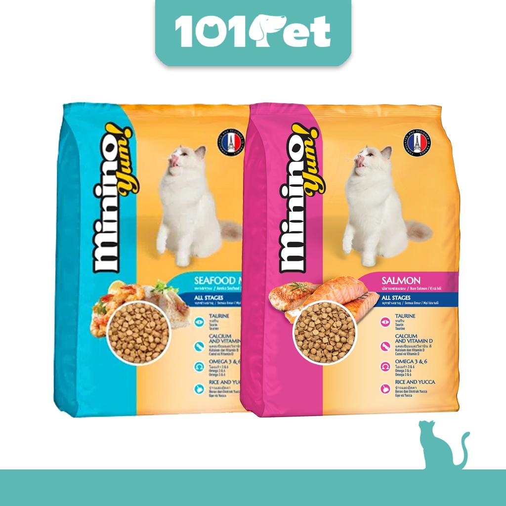 Thức Ăn Hạt Cho Mèo Hạt Minino Yum Cho Mèo Mọi Lứa Tuổi Nhiều Vị - 101Pet | Shopee Việt Nam