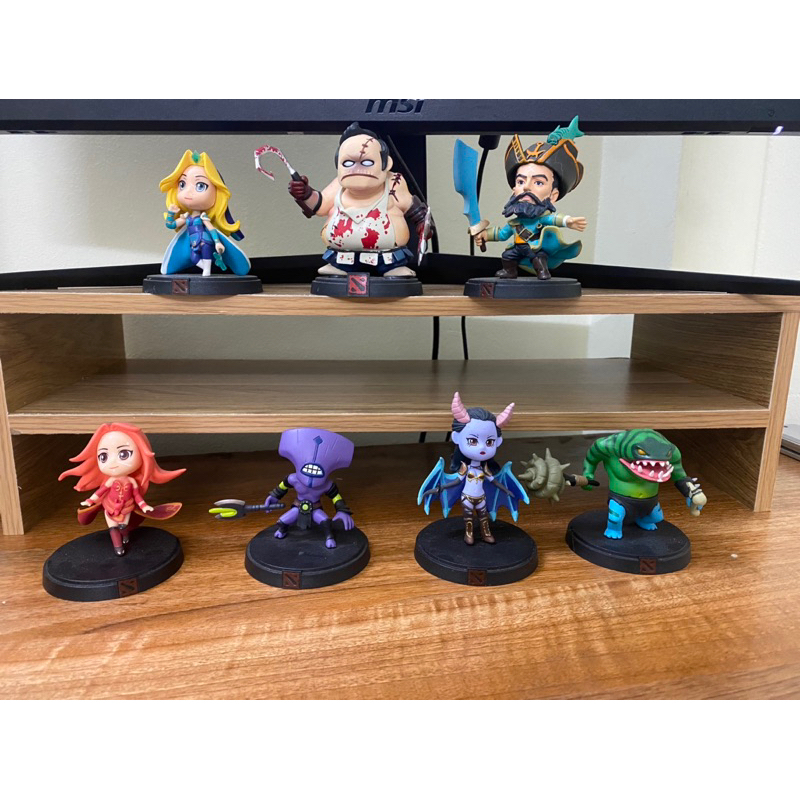 Mô hình tướng Dota 2. Set 7 Heroes dota 2.Pudge,Facelessvoid,Kunka,Tidehunter,Rylai,Lina ...