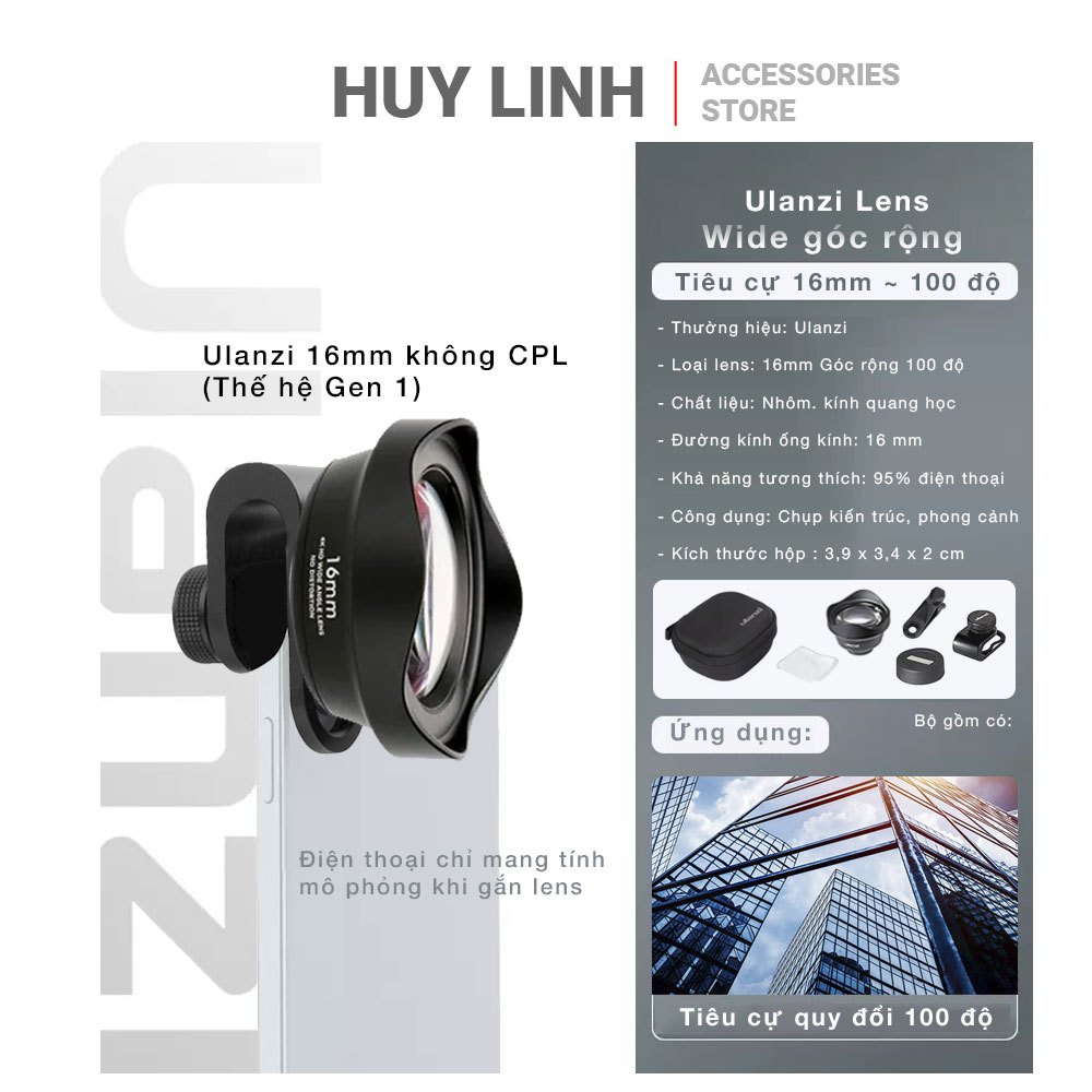 Lens Telephoto Ulanzi 60mm CL-006 Zoom 2.5X - Ống kính tele chụp chân ...