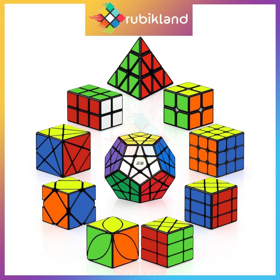 [Combo Đế MoYu] Rubik 2x2 3x3 4x4 5x5 Pyraminx Rubic Biến Thể 12 Mặt Đồ ...