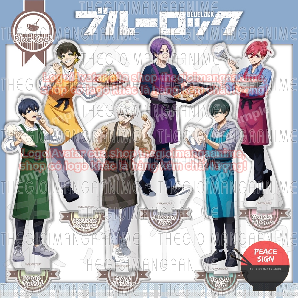 (LET HIM COOK) Mô hình standee BLUE LOCK tượng acrylic anime mica chibi ...