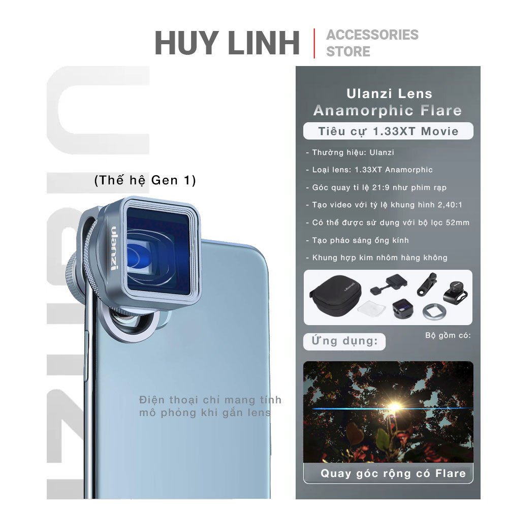 Lens Telephoto Ulanzi 60mm CL-006 Zoom 2.5X - Ống kính tele chụp chân ...