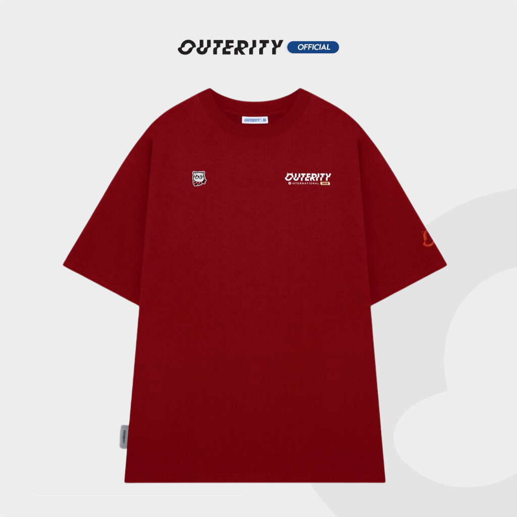 Áo Thun Outerity Meowment / Màu Đỏ - ATO1003 / Unisex Localbrand ...