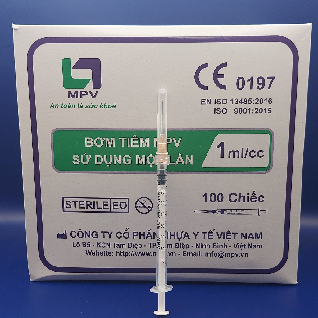Bơm tiêm Xilanh Chống trào 1ml đầu xoắn ( Hộp 100c ) | Shopee Việt Nam