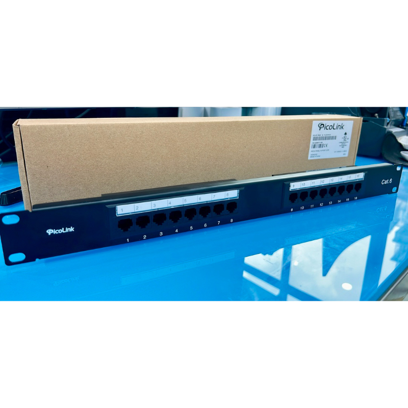 Thanh đấu nối Patch panel 16 port Cat6 PICOLINK mã PN:PL-S1U16 -C6 ...