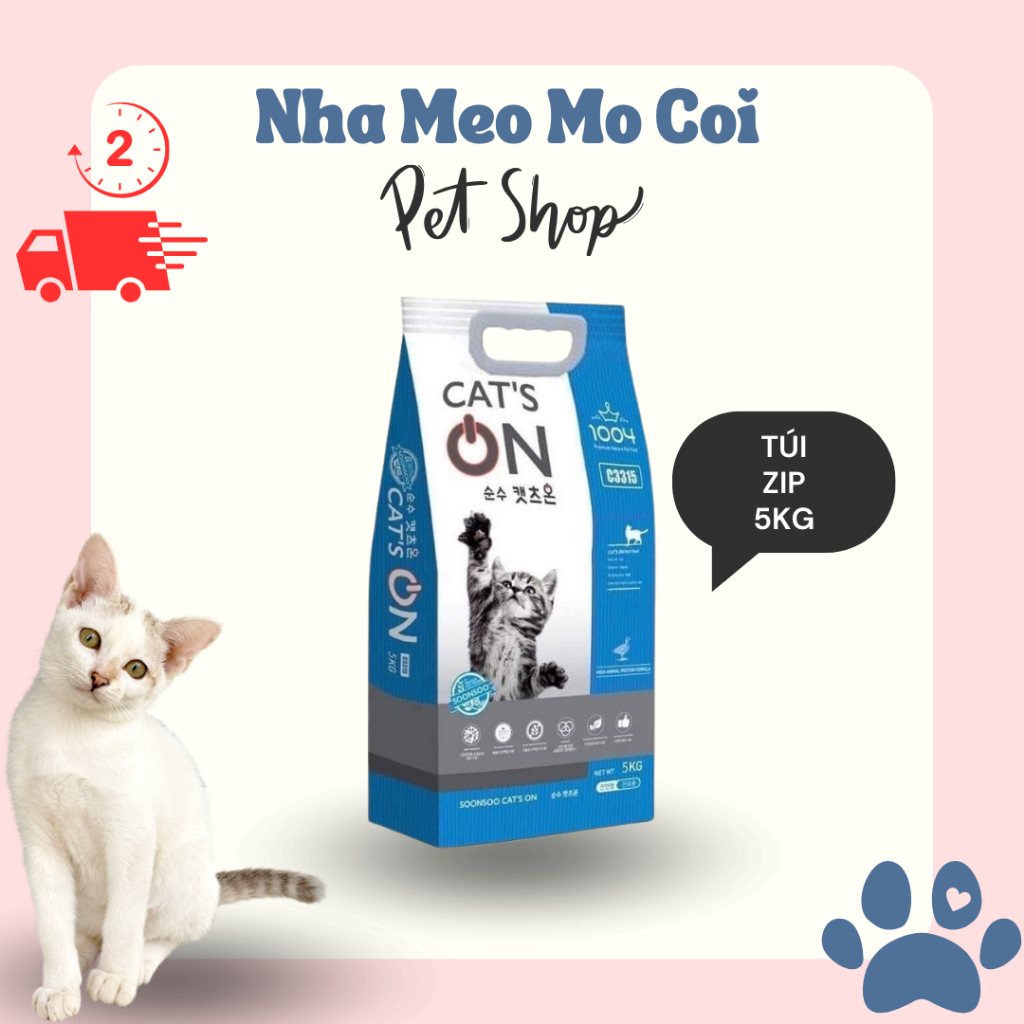 Thức ăn Hạt cho mèo 5kg bao trong zz(Cats on,, Zoi, Cateyes,,Yumi ...