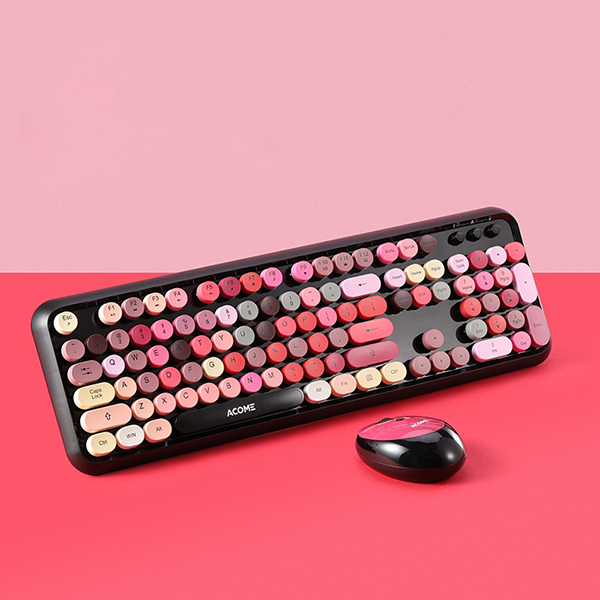 Bộ chuột và bàn phím không dây ACOME AKM1000 mix colorful | Shopee Việt Nam