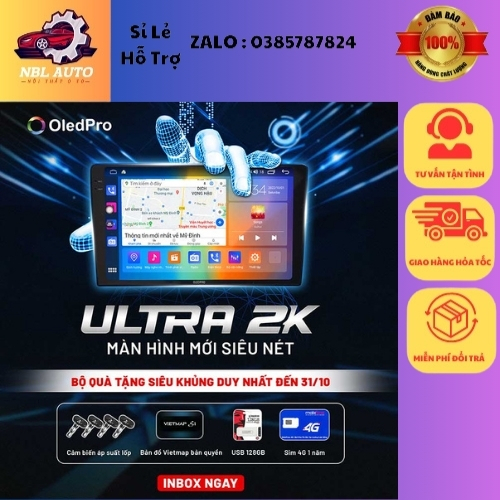 Màn Hình Android OLEDPRO Ultra 2K Chíp 7862-Octa core Đỉnh Cao Công ...